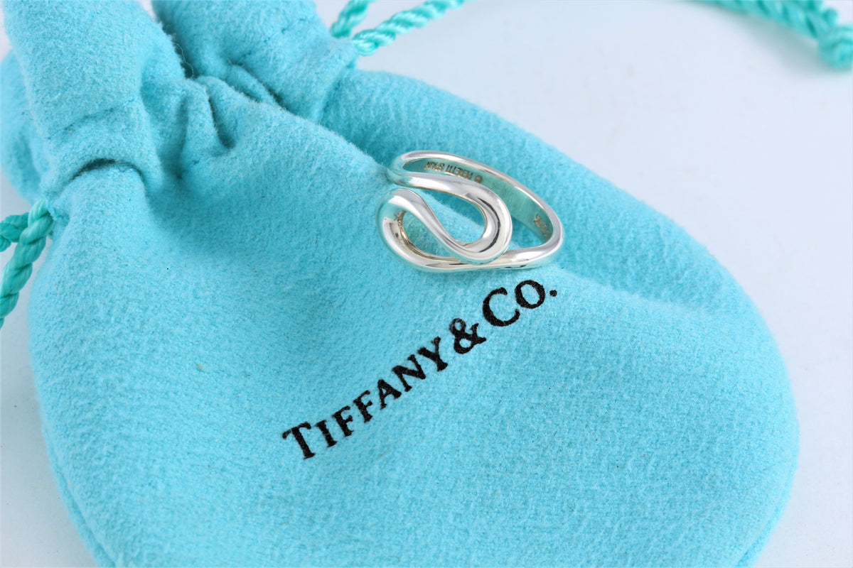Tiffany & Co. Elsa Peretti Silver Infinity Wave Ring – Luxury Restored